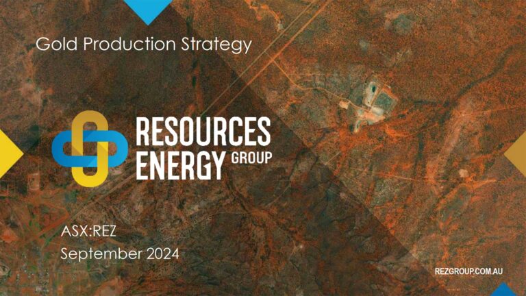 Resources & Energy Group Limited – An Emerging Australian Based Gold Miner